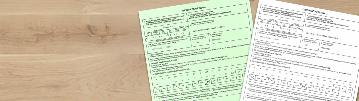Groene kaart - KNMV Verzekeringen