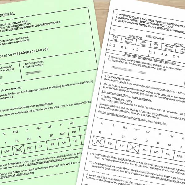 Groene kaart - KNMV Verzekeringen